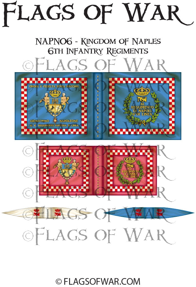 NAPN06 - Kingdom of Naples - 6th Infantry Regiment – Flags of War