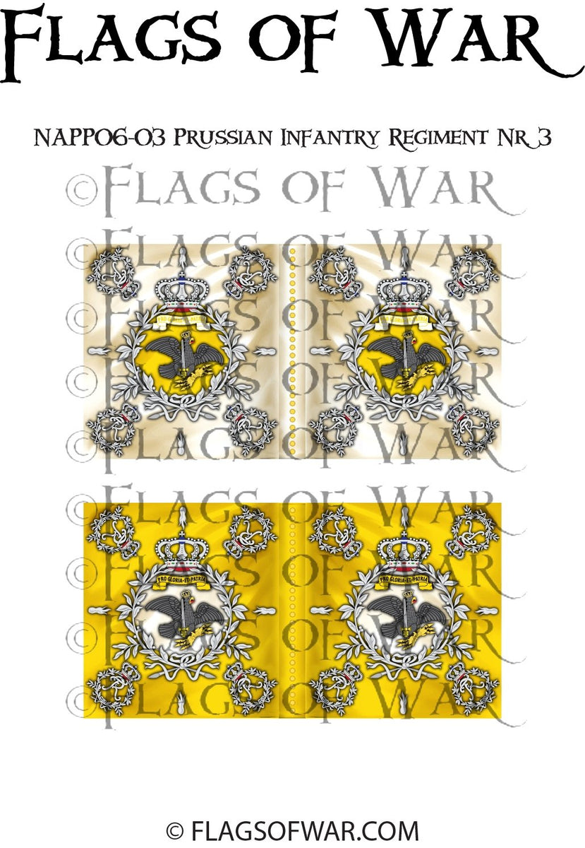 NAPP06-03 Prussian Infantry Regiment Nr. 3 – Flags of War