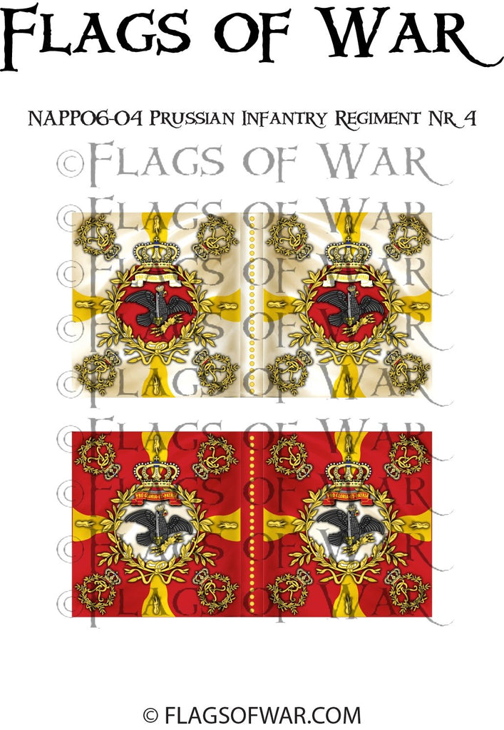 NAPP06-04 Prussian Infantry Regiment Nr. 4 – Flags of War