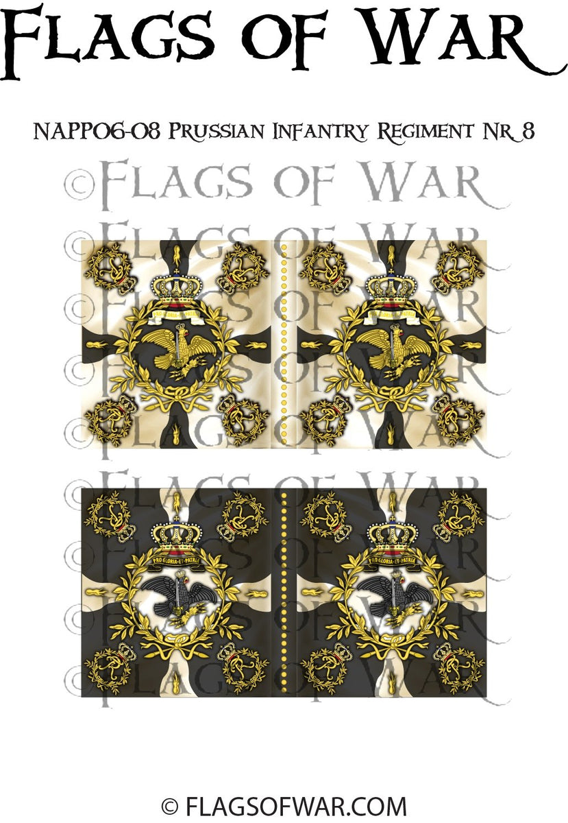 NAPP06-08 Prussian Infantry Regiment Nr. 8 – Flags of War