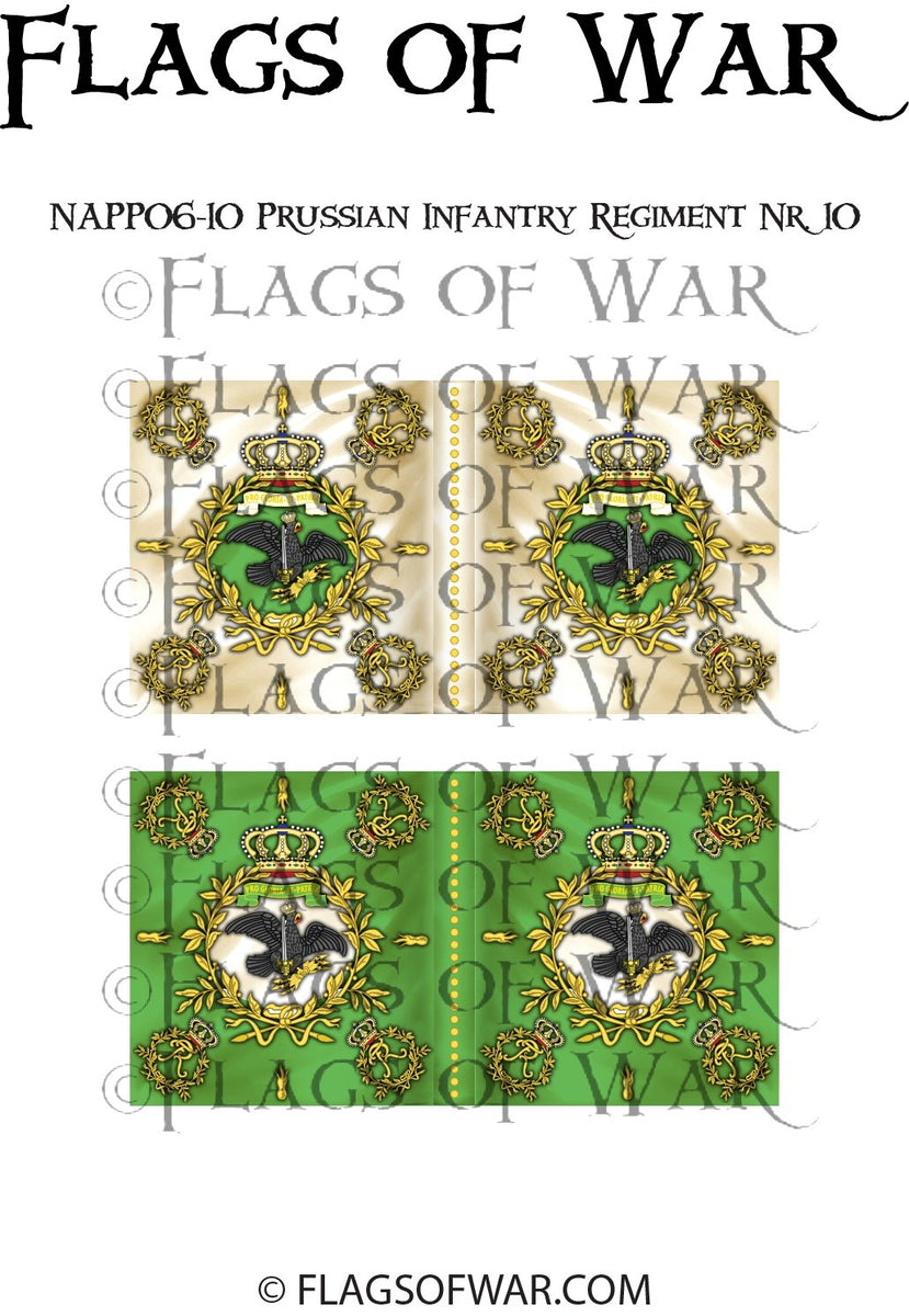 NAPP06-10 Prussian Infantry Regiment Nr. 10 – Flags of War