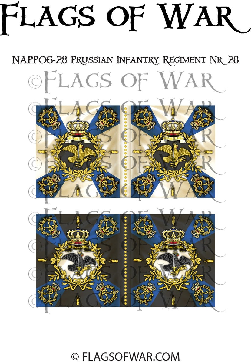 NAPP06-28 Prussian Infantry Regiment Nr. 28 – Flags of War