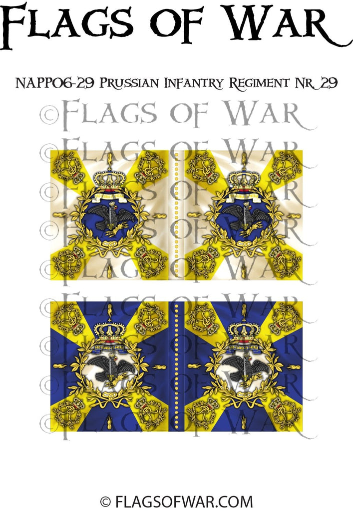 NAPP06-29 Prussian Infantry Regiment Nr. 29 – Flags of War