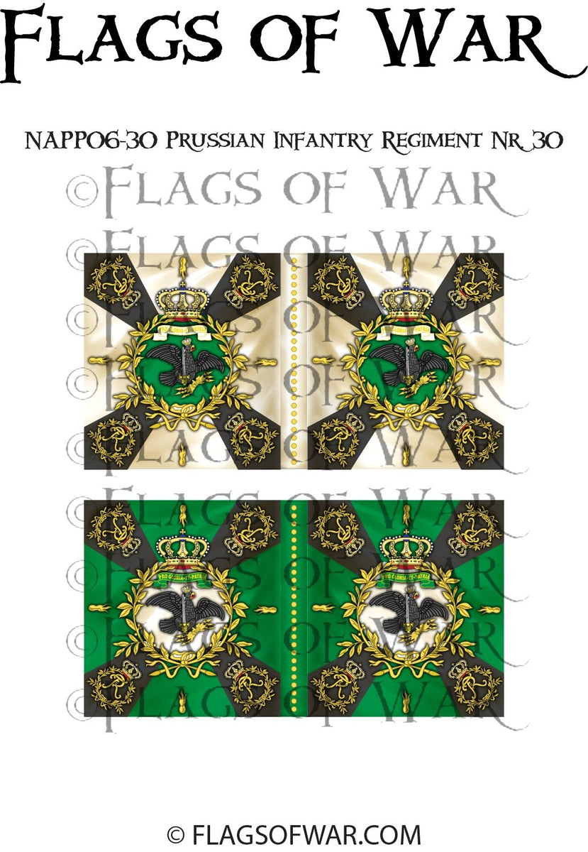 NAPP06-30 Prussian Infantry Regiment Nr. 30 – Flags of War
