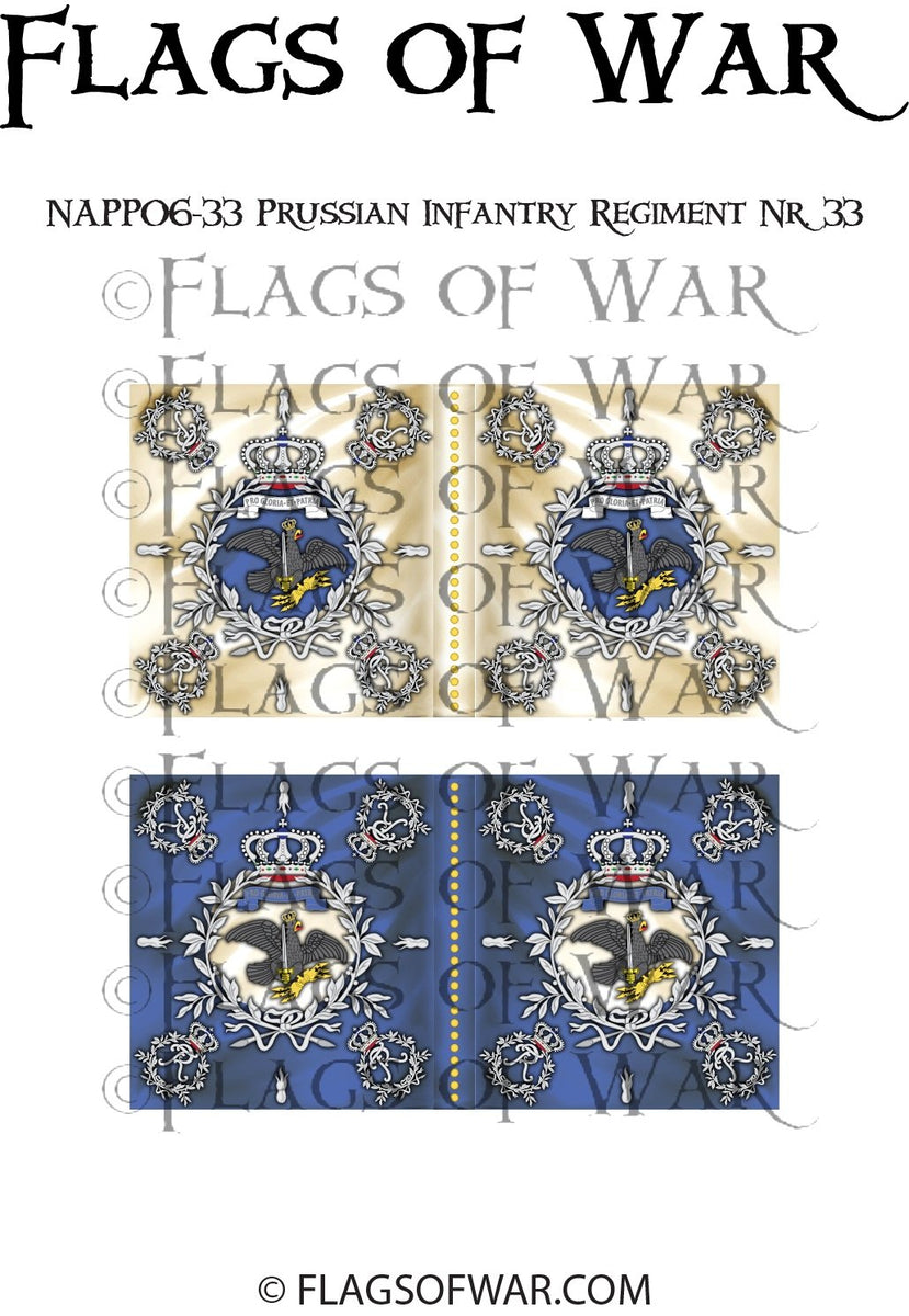 NAPP06-33 Prussian Infantry Regiment Nr. 33 – Flags of War
