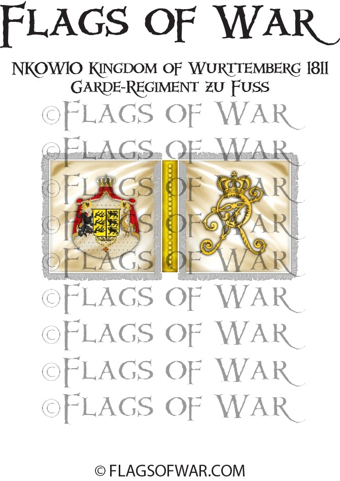 NAPW10 Kingdom of Wurttemberg 1811 Garde-Regiment zu Fuss – Flags of War