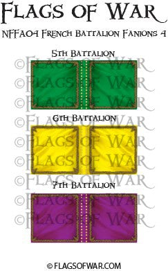 NAPF-FAN-04 French Battalion Fanions 4 – Flags of War