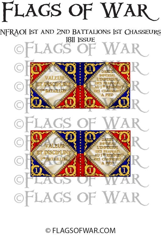 NAPF-1804-01 1st and 2nd Battalions 1st Chasseurs 1811 Issue – Flags of War
