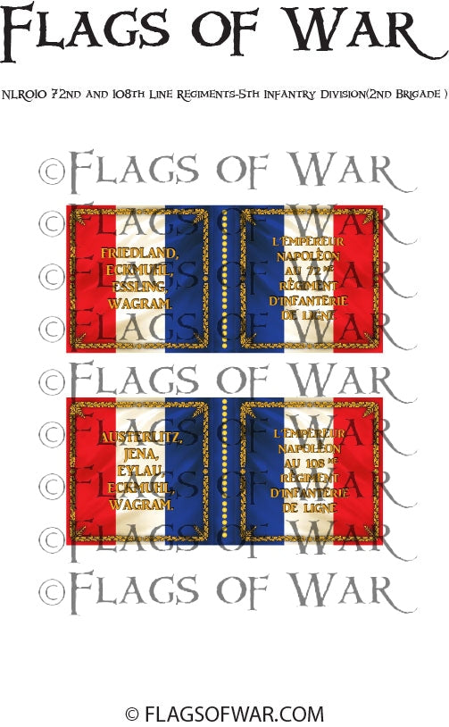 NLR010 72nd and 108th Line Regiments-5th Infantry Division(2nd Brigade ...