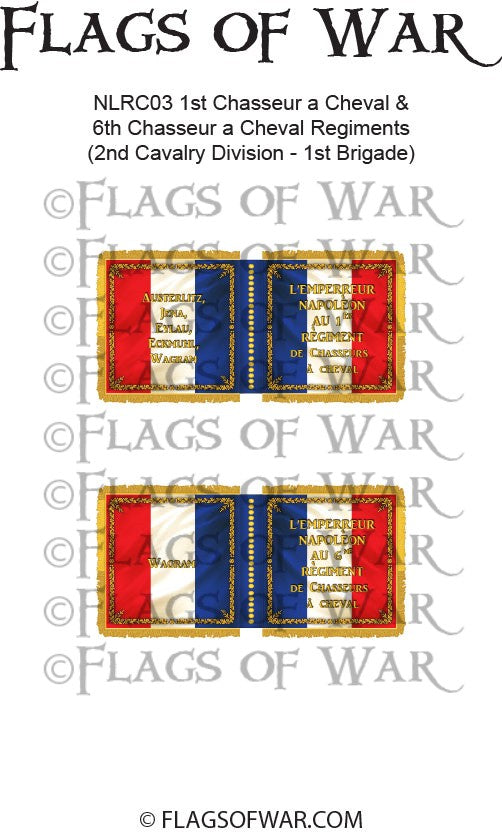 NAPF-1815-C-03 1st Chasseur a Cheval & 6th Chasseur a Cheval Regiments ...