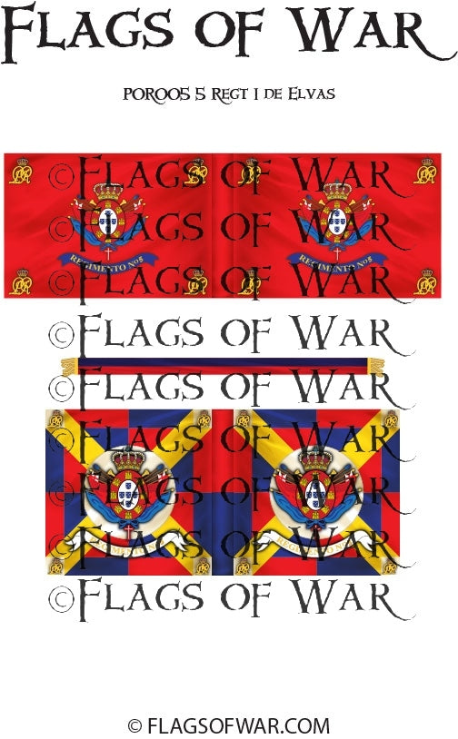 NPOR05 Portuguese Line Regiment 5 Regt I de Elvas – Flags of War