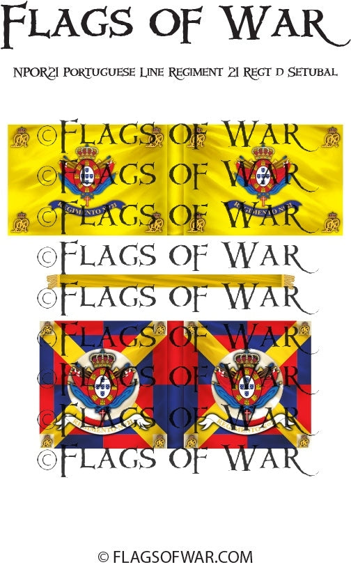 NPOR21 Portuguese Line Regiment 21 Regt d Setubal – Flags of War