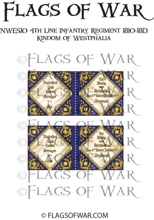 NWES10 4th Line Infantry Regiment 1810-1813 – Flags of War