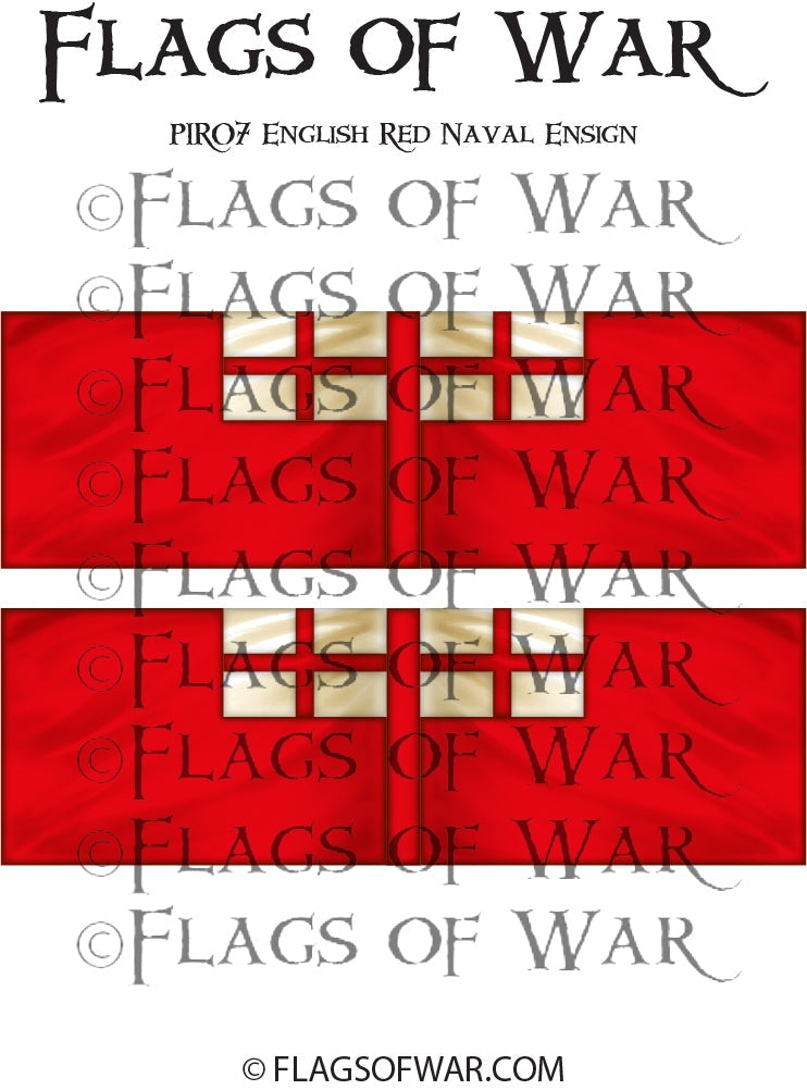 PIR07 English Red Naval Ensign – Flags of War