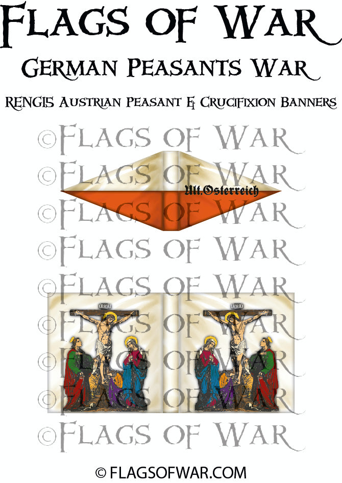 RENG15 Austrian Peasant & Crucifixion Banners – Flags of War