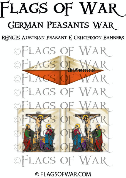 RENG15 Austrian Peasant & Crucifixion Banners – Flags of War