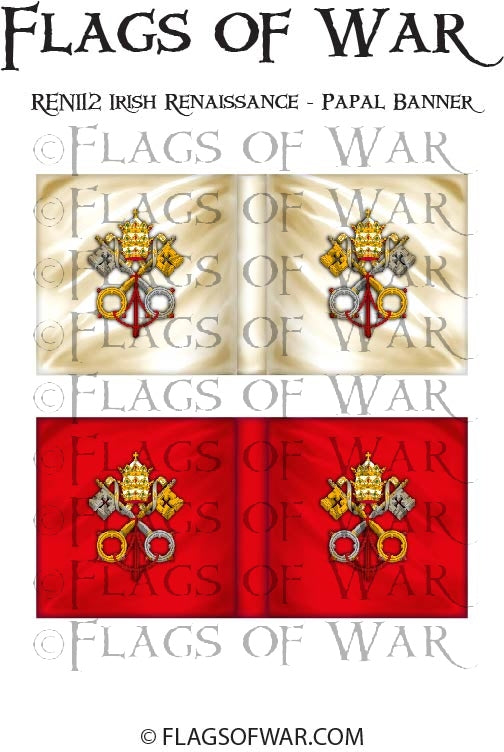 RENI12 Irish Renaissance - Papal Banner – Flags of War