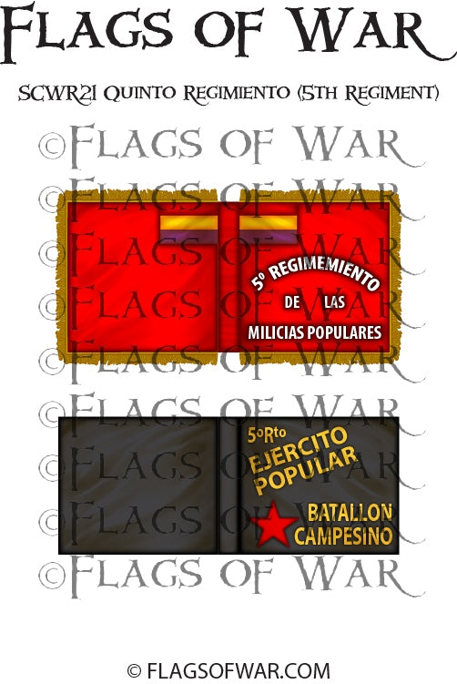 SCWR21 Quinto Regimiento (5th Regiment) – Flags of War