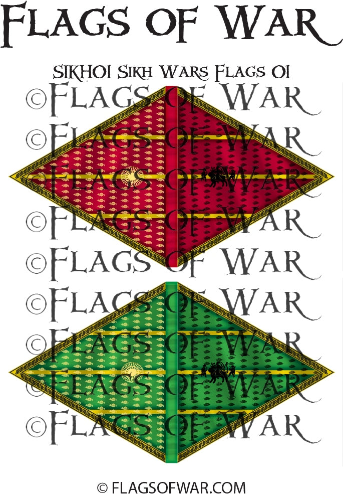 SIKH01 Sikh Wars Flags 01 – Flags of War