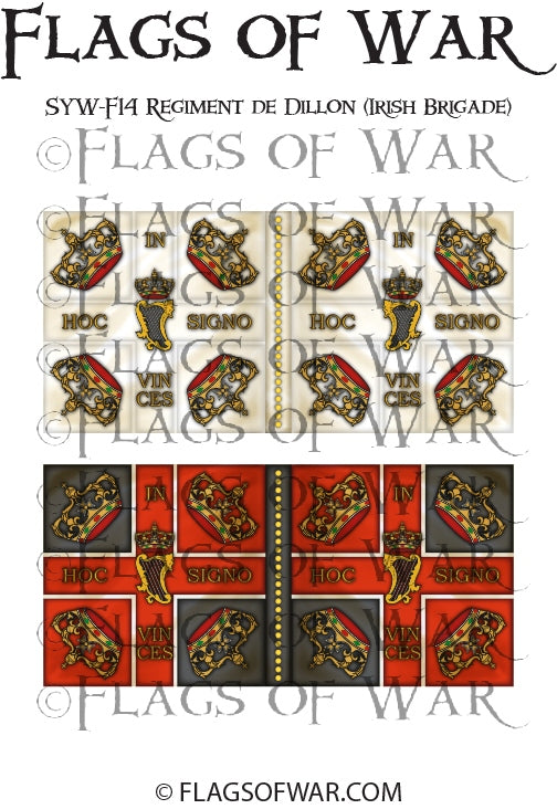 SYW-F14 Regiment de Dillon (Irish Brigade) – Flags of War