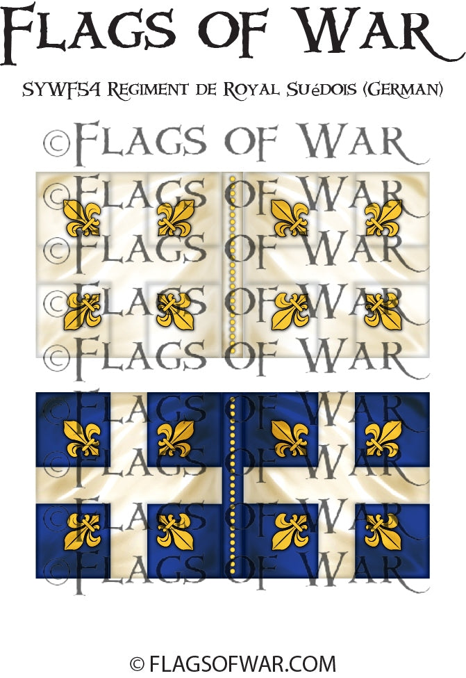 SYW-F54 Regiment de Royal Suédois (German) – Flags of War