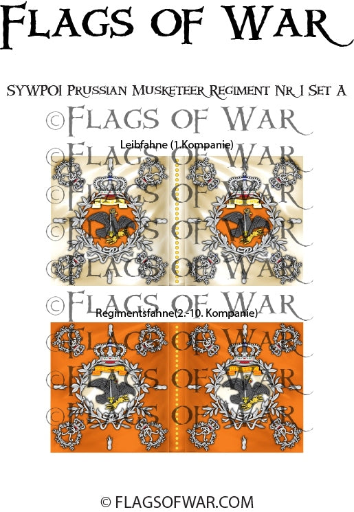 SYWP01 Prussian Musketeer Regiment Nr. 1 – Flags of War
