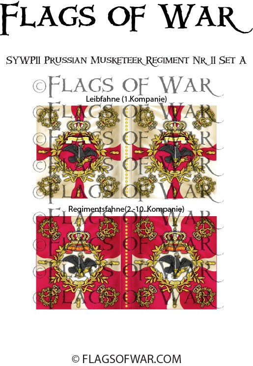 SYWP11 Prussian Musketeer Regiment Nr. 11 – Flags of War
