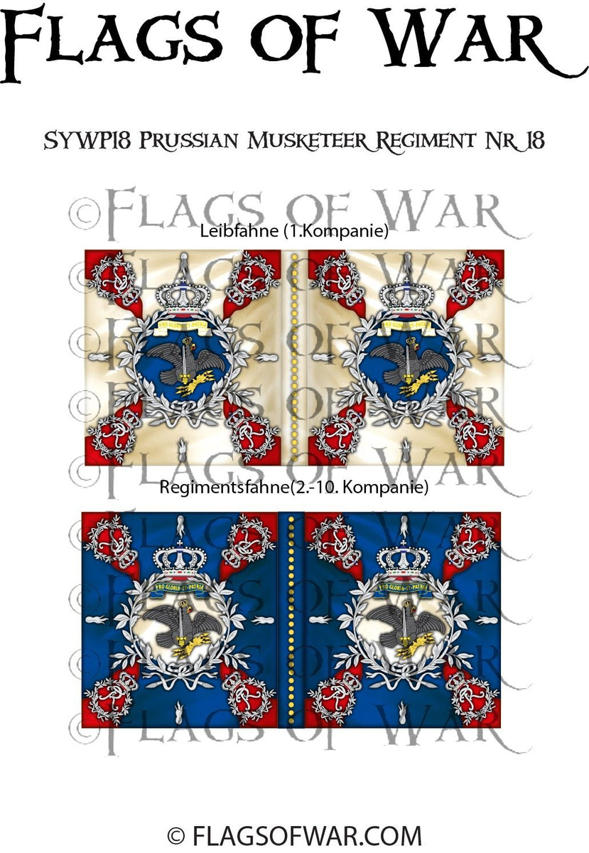 SYWP18 Prussian Musketeer Regiment Nr. 18 – Flags of War