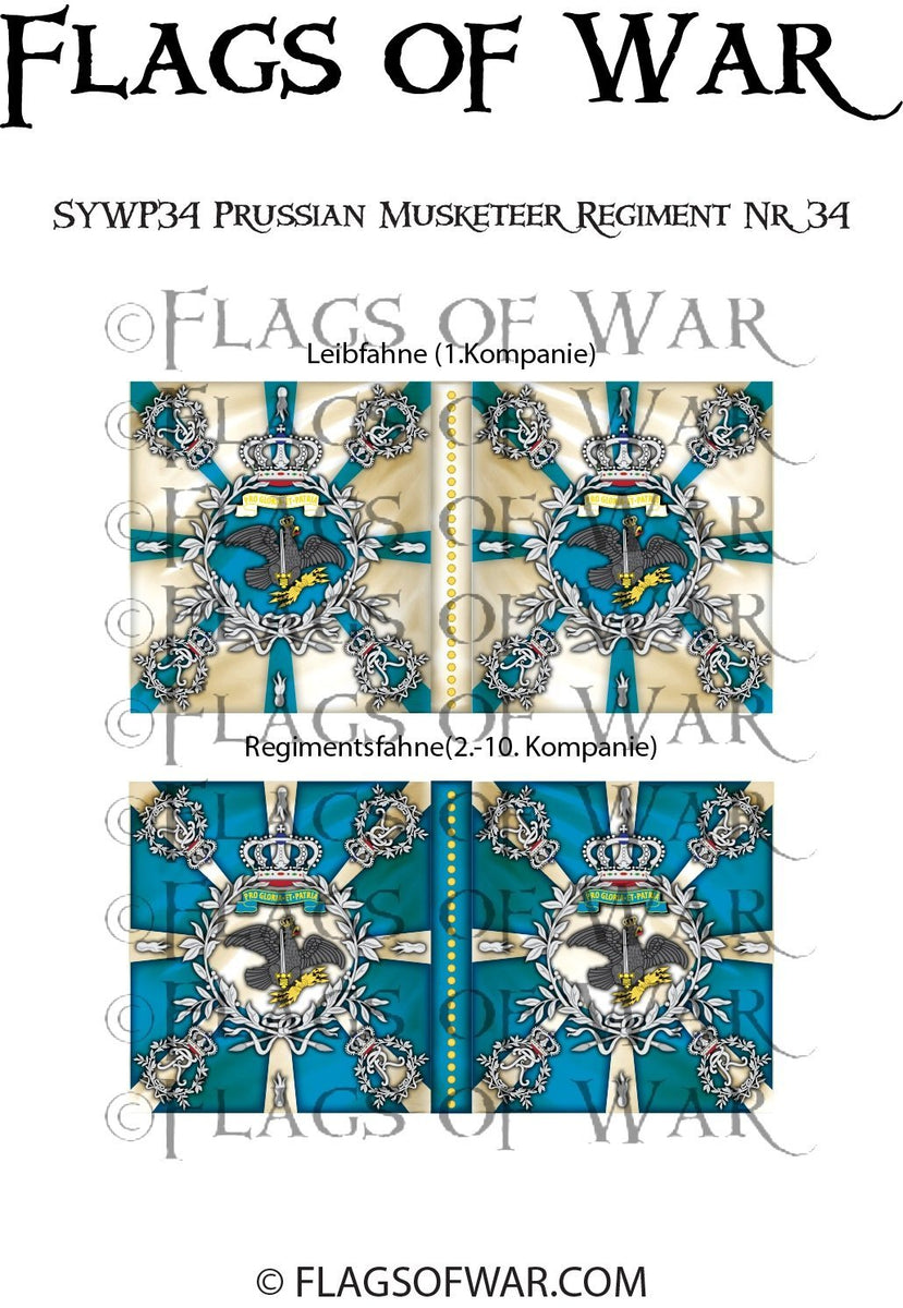 SYWP34 Prussian Musketeer Regiment Nr. 34 – Flags of War