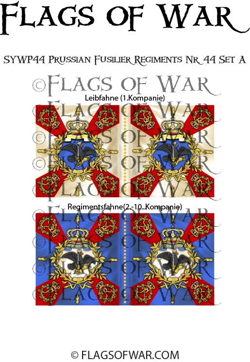 SYWP44 Prussian Fusilier Regiments Nr. 44 – Flags of War