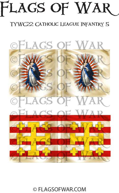 TYWC22 Catholic League Infantry 5 – Flags of War