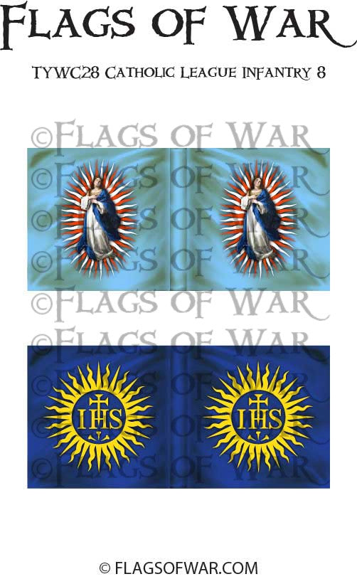 TYWC28 Catholic League Infantry 8 – Flags of War
