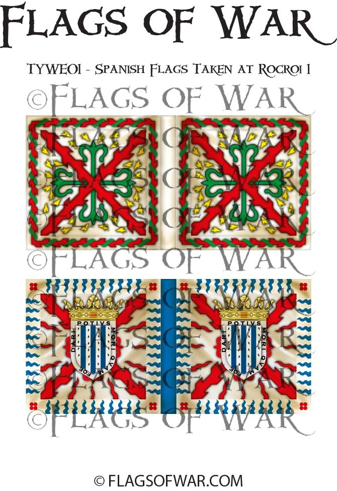 TYWE01 - Spanish Tercio Flags Taken at Rocroi 1643 1 – Flags of War