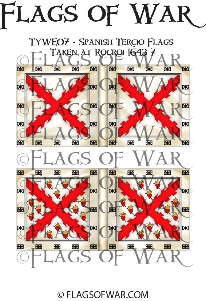TYWE07 - Spanish Tercio Flags Taken at Rocroi 1643 7 – Flags of War