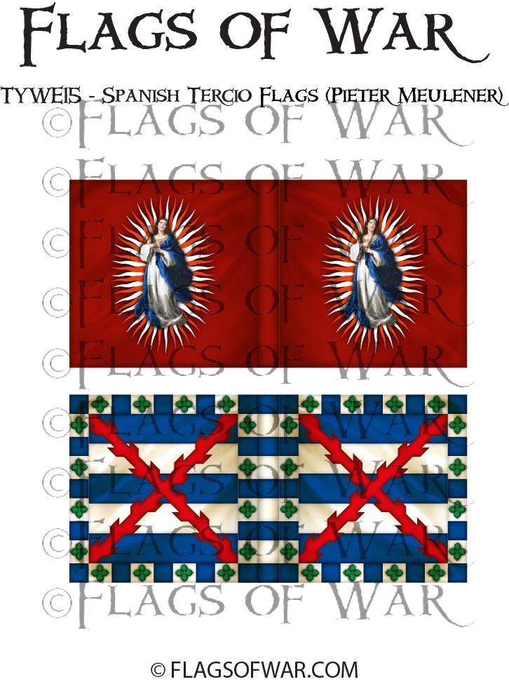 TYWE15 - Spanish Tercio Flags (Pieter Meulener) – Flags of War