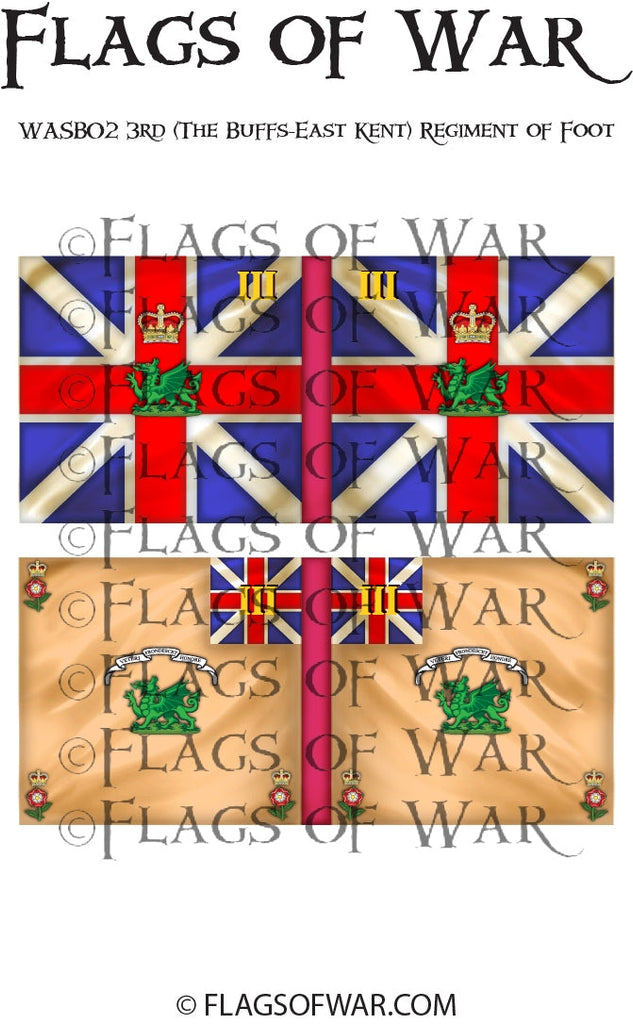 WASB02 3rd (The Buffs-East Kent) Regiment of Foot – Flags of War