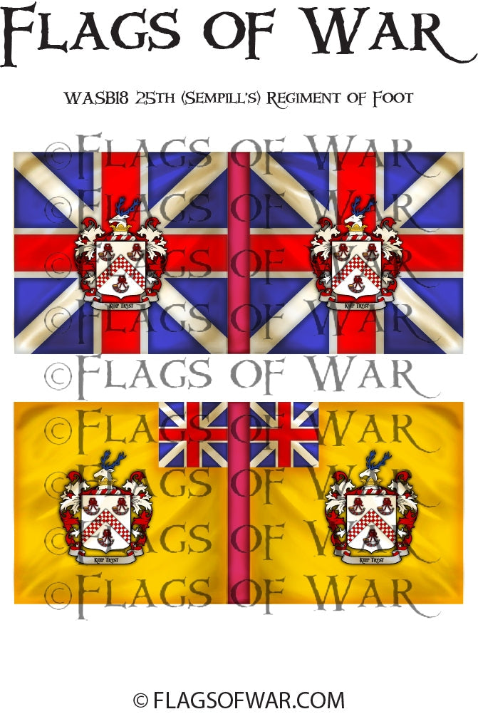 WASB18 25th (Sempill's) Regiment of Foot – Flags of War