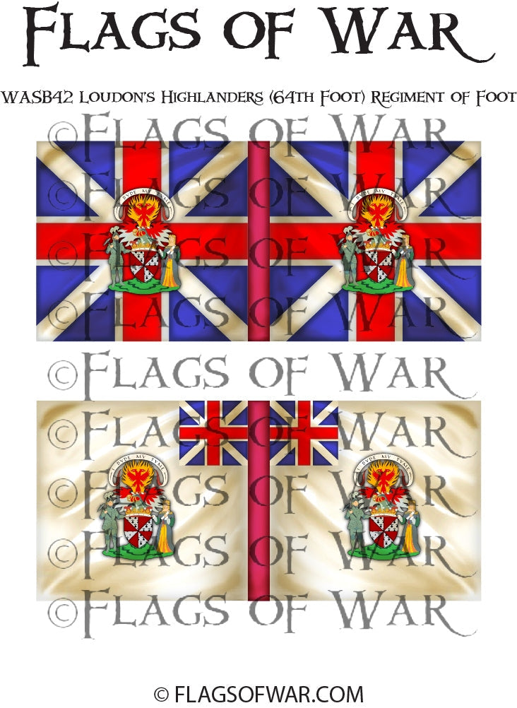 WASB42 Loudon's Highlanders (64th Foot) Regiment of Foot – Flags of War