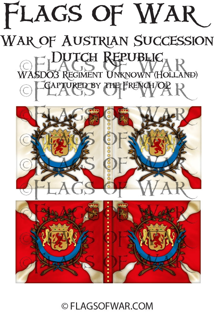 WASD03 Regiment Unknown (Holland) Captured by the French 01 – Flags of War