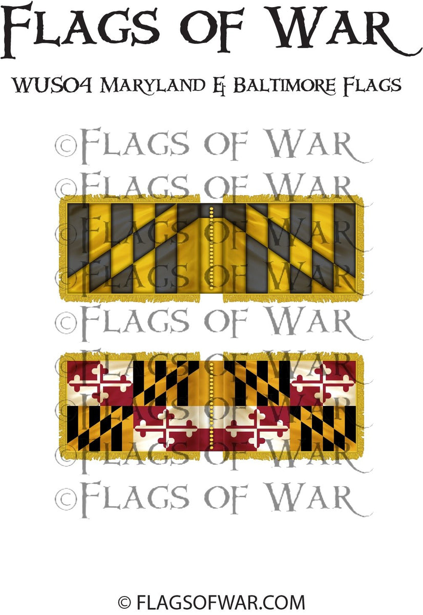 WUS04 Maryland & Baltimore Flags – Flags of War